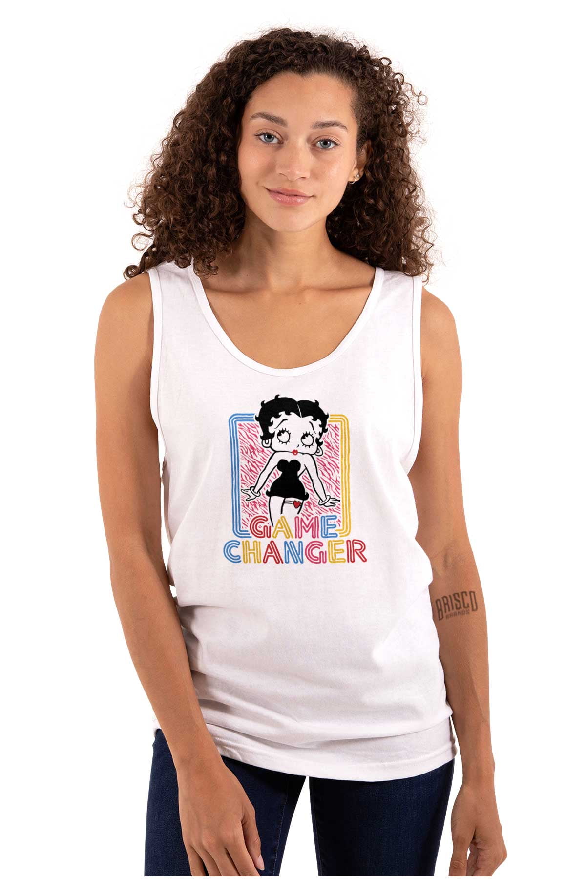 Betty Boop Game Changer Cutie Cute Tank Top Tee Shirt Women Brisco Brands M - Walmart.com