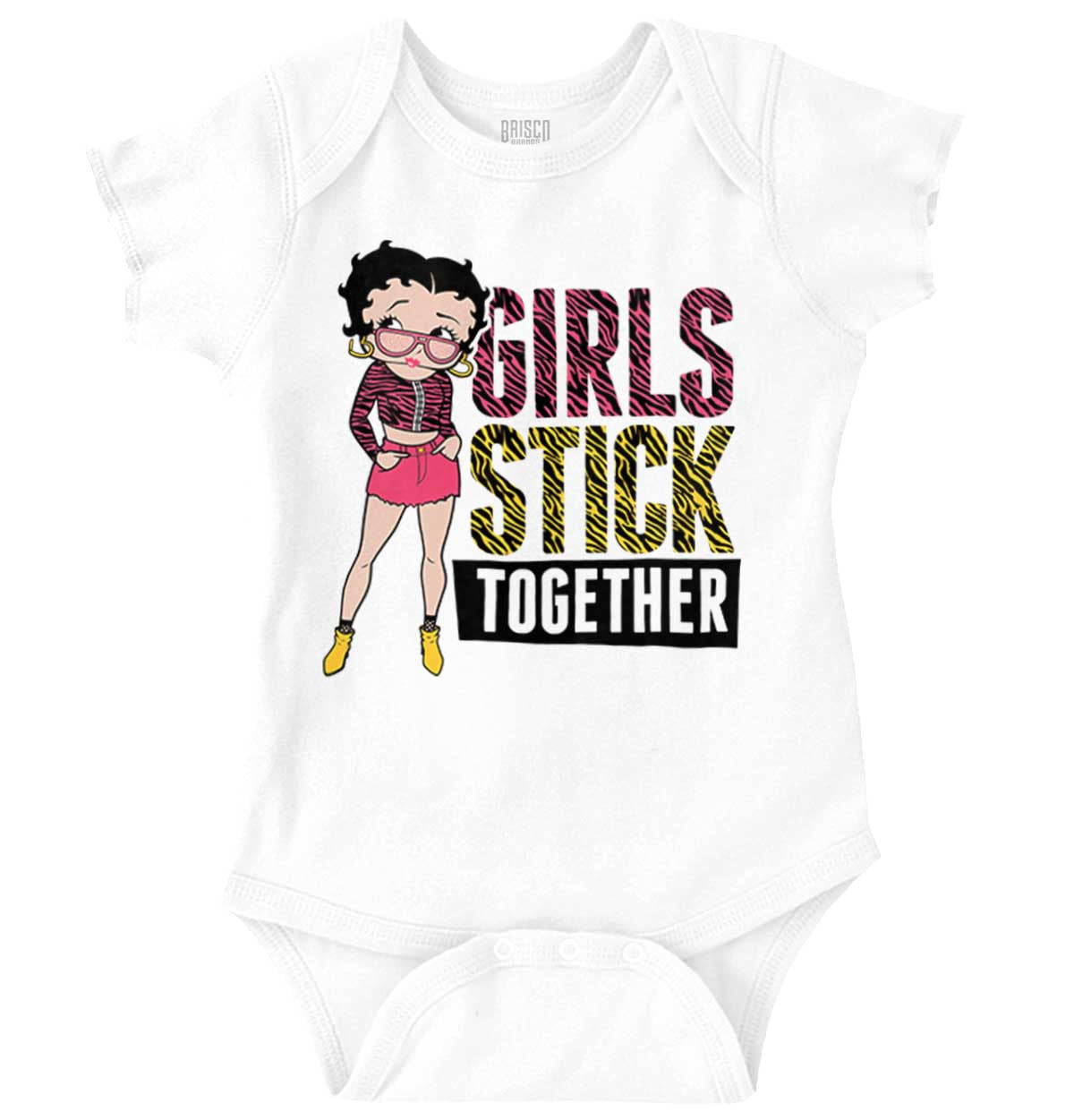 Betty Boop Girl Power Stick Together Bodysuit Jumper Girls Infant Baby ...