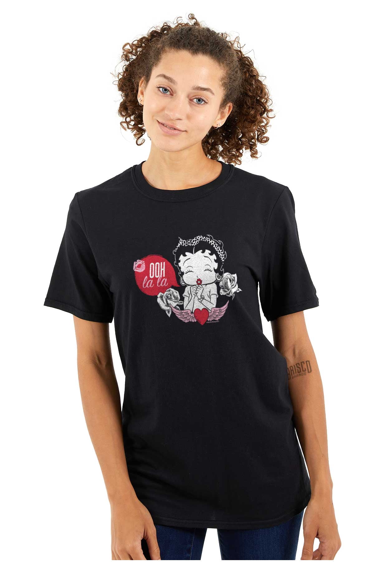 Betty Boop Heart Angel Wings Ooh LaLa Women Plus Size Graphic Tee Tees ...