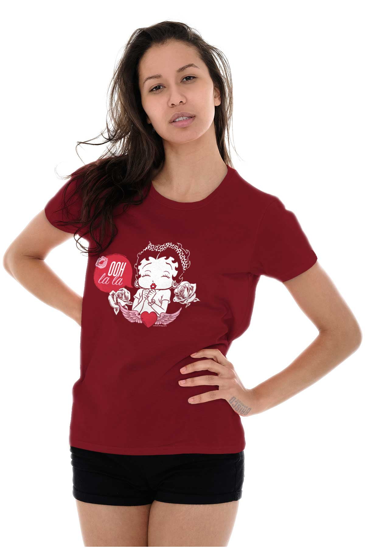 Betty Boop Heart Angel Wings Ooh LaLa Women's Plus Size Shirt Brisco ...