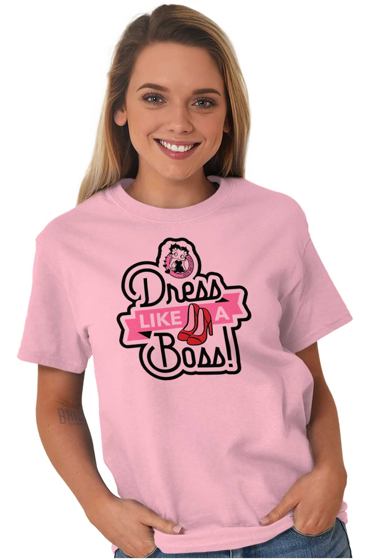 Betty Boop High Heels Cute Funny Women Plus Size Graphic Tee Tees ...