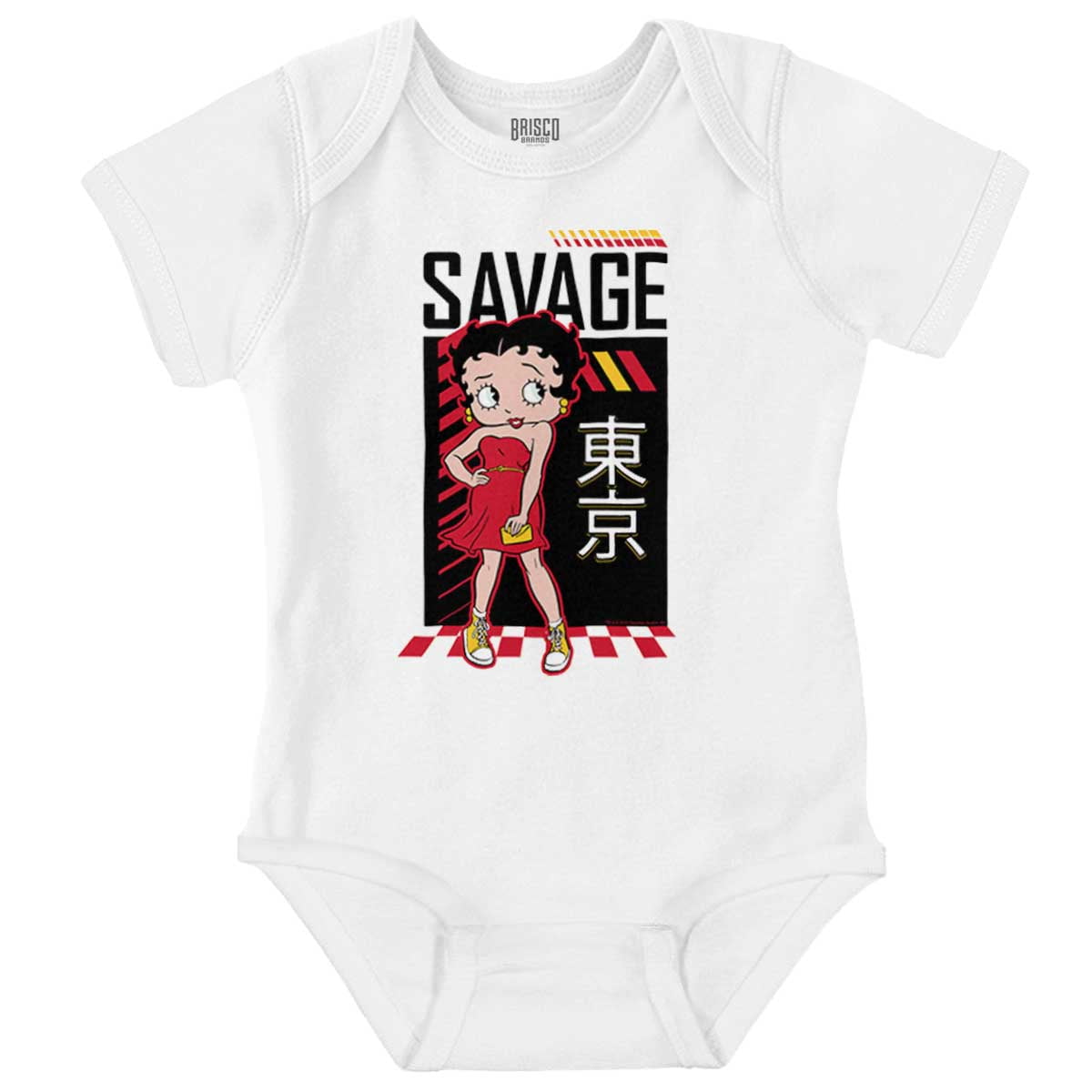 Betty Boop Kanji Savage Cartoon Bodysuit Jumper Girls Infant Baby ...