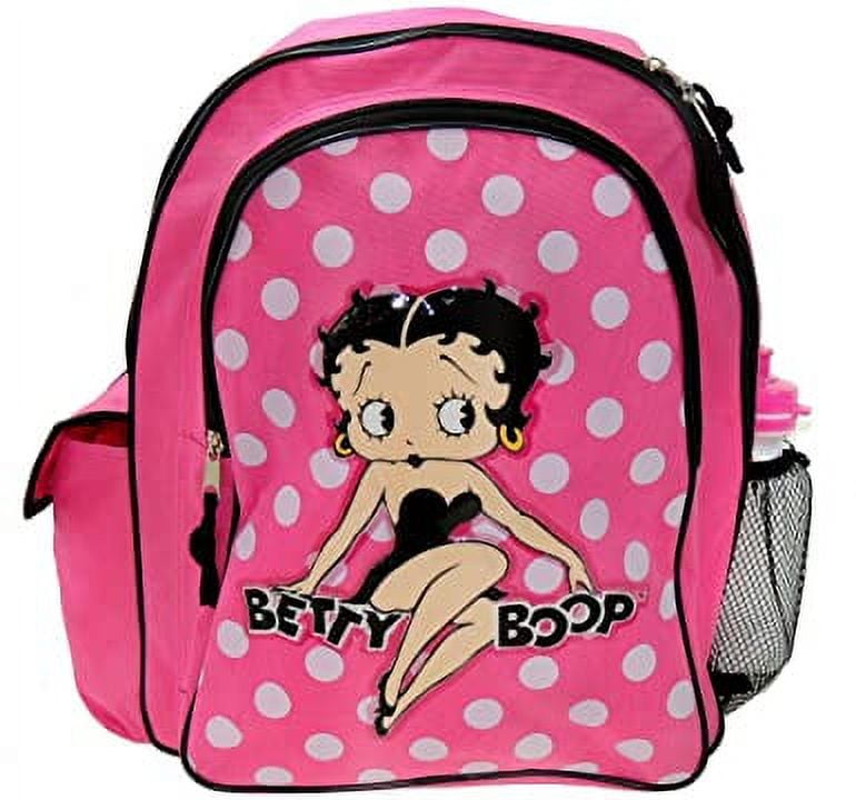 Betty Boop Large Backpack with Water bottle - Walmart.com