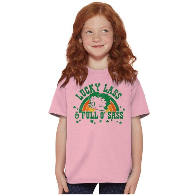 Betty Boop Lucky Lass Full O Sass Girls Kids T Shirt Tees Teen Brisco ...