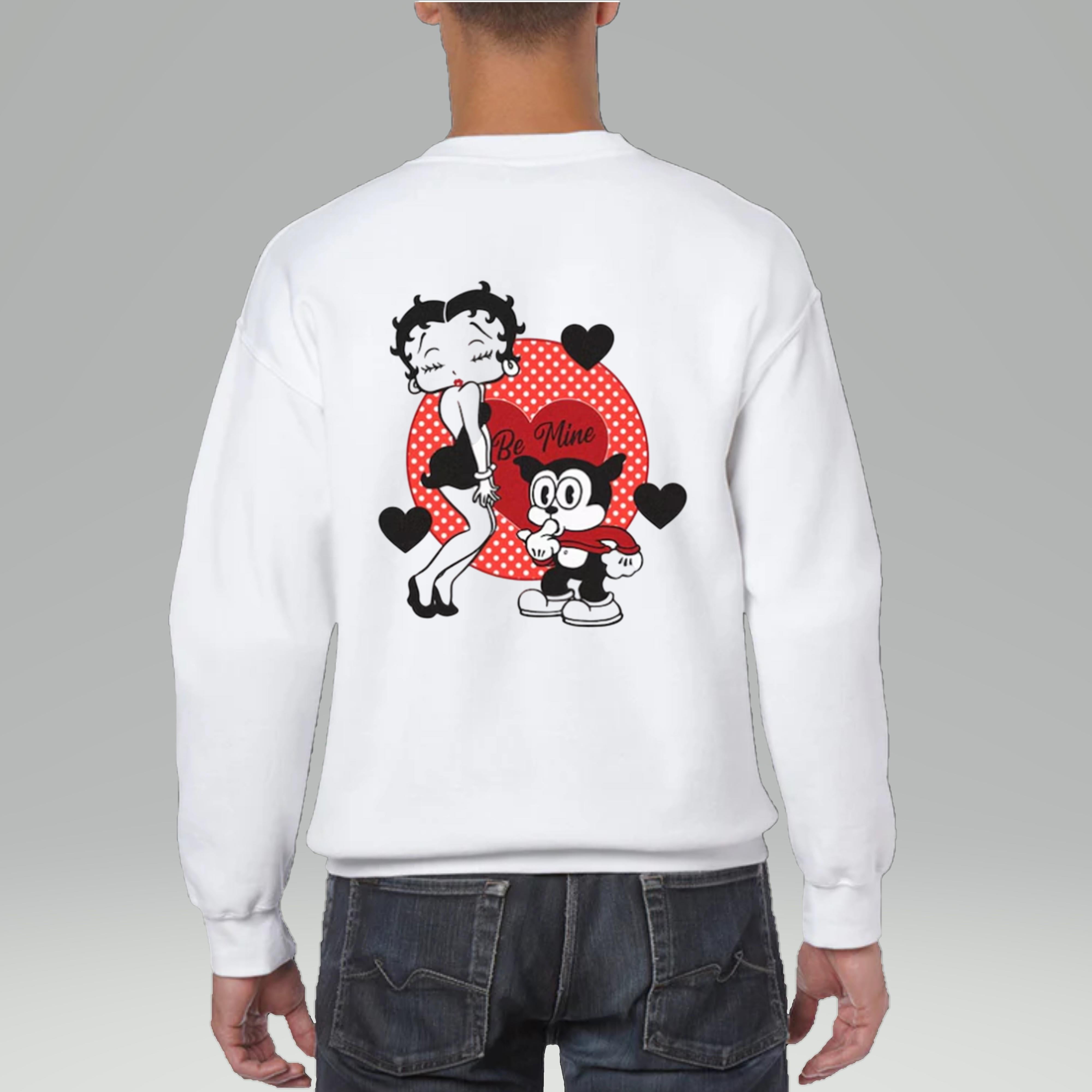 Betty Boop Mad Engine Valentine's Day Sweatshirt Featuring the Iconic ...