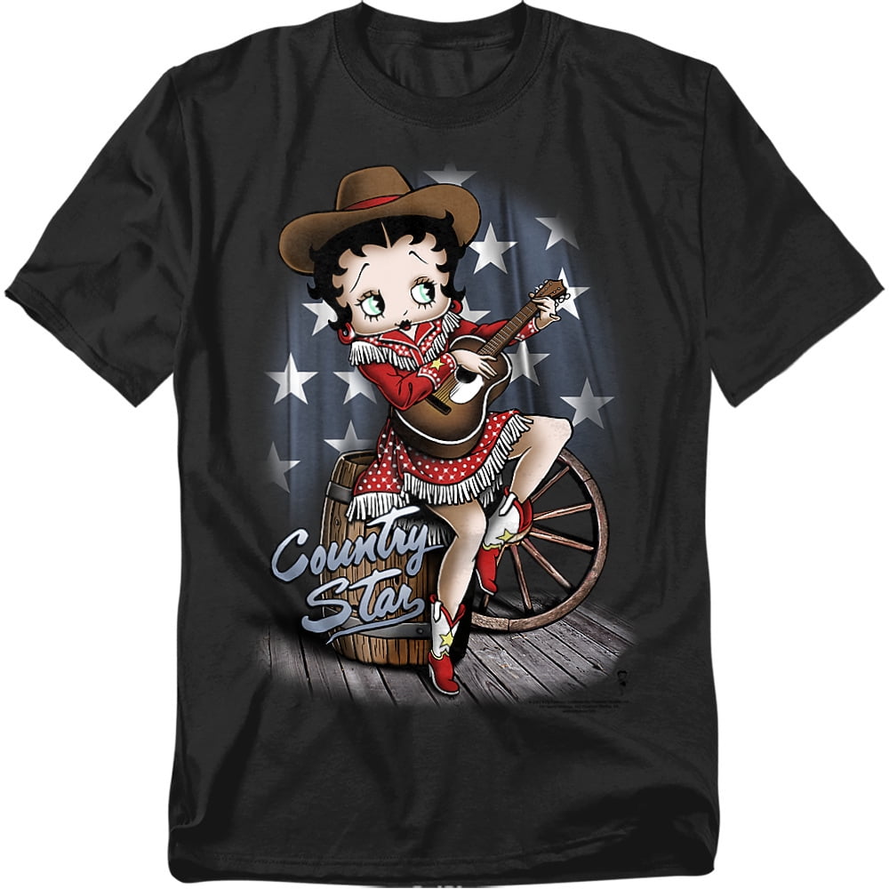 Betty Boop T-Shirt Country Star Unisex Graphic Tee For Men & Women ...