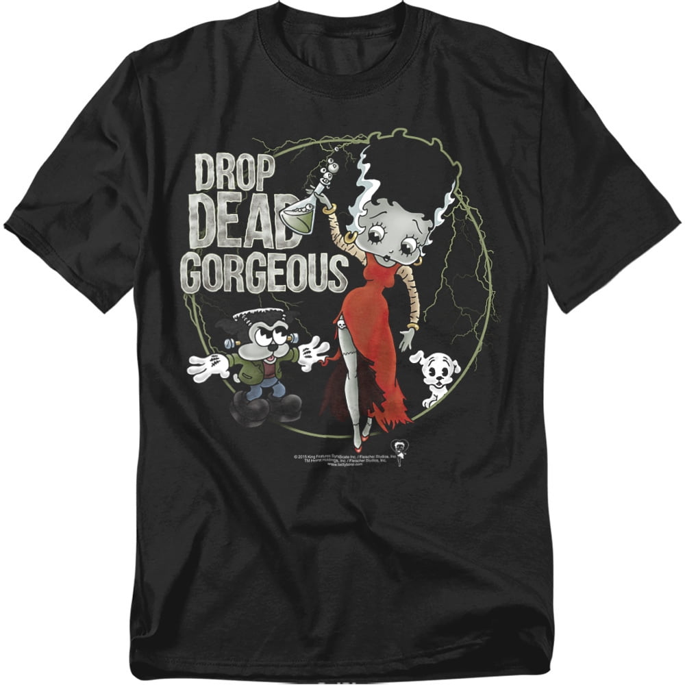 Betty Boop T-Shirt Drop Dead Gorgeous Unisex Graphic Tee For Men ...