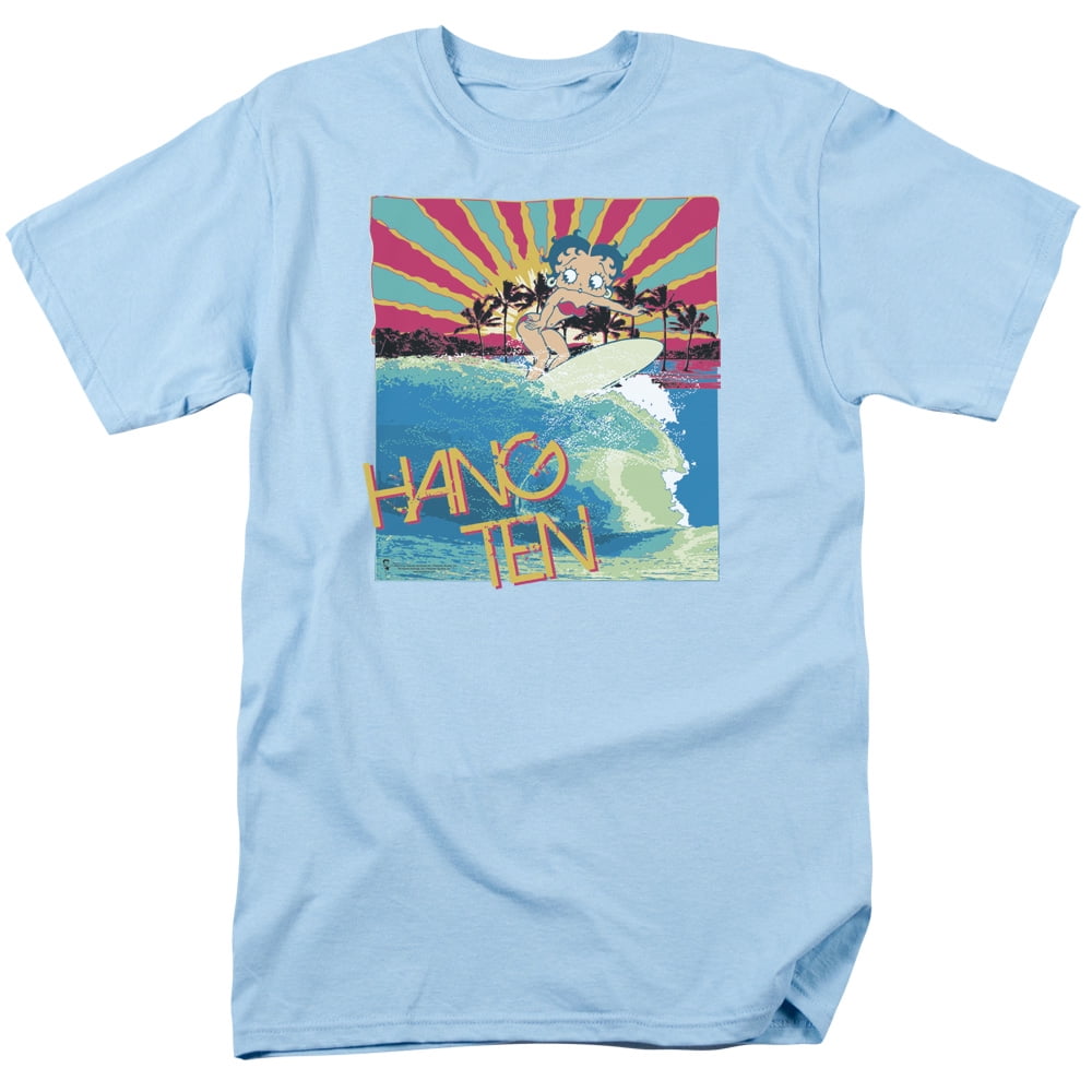 Betty Boop Men's Hang Ten T-shirt Blue - Walmart.com