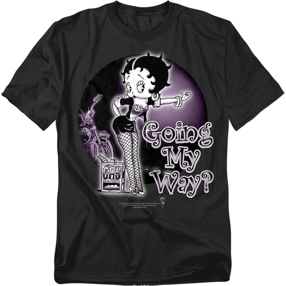 Betty Boop Men's My Way T-shirt Black - Walmart.com
