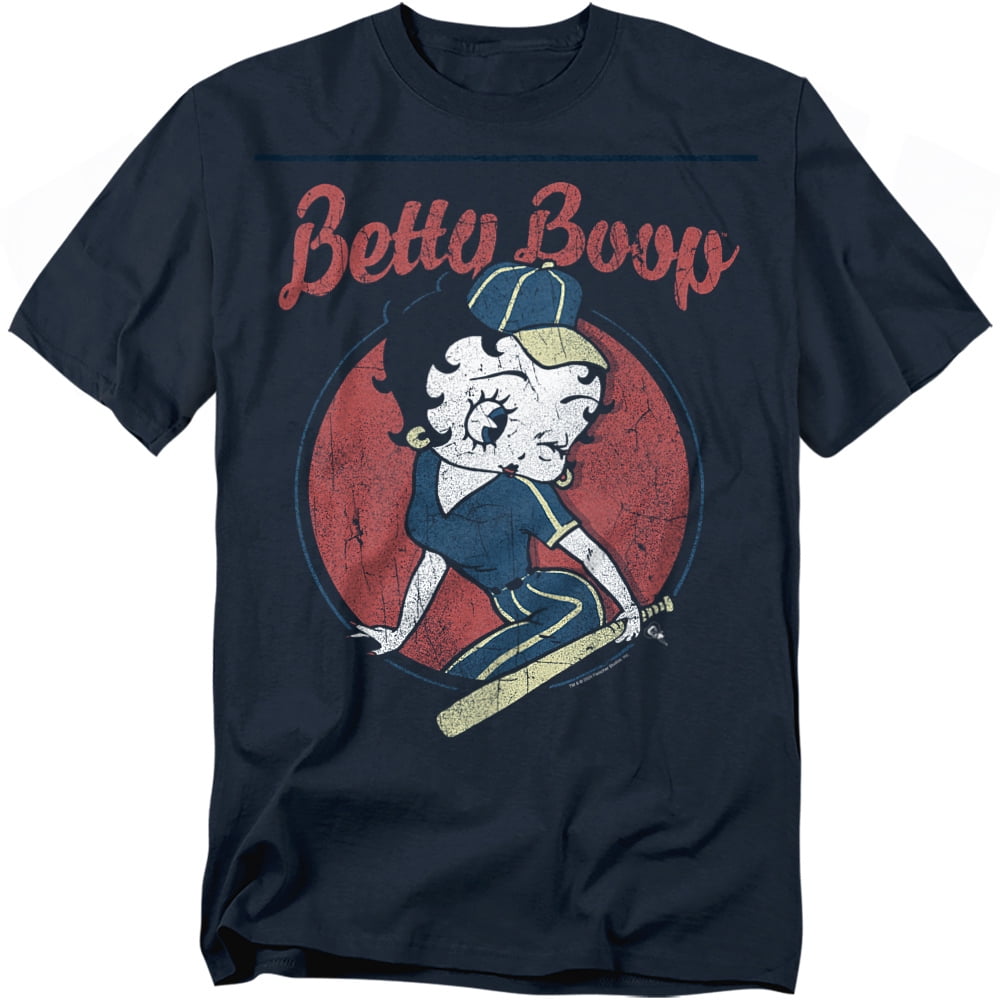 Betty Boop Men's Team Boop T-shirt Navy - Walmart.com