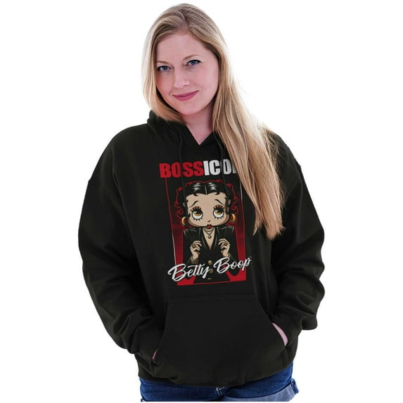 Betty Boop Mob Boss Icon Cartoon Women Plus Size Hoodie Brisco Brands ...