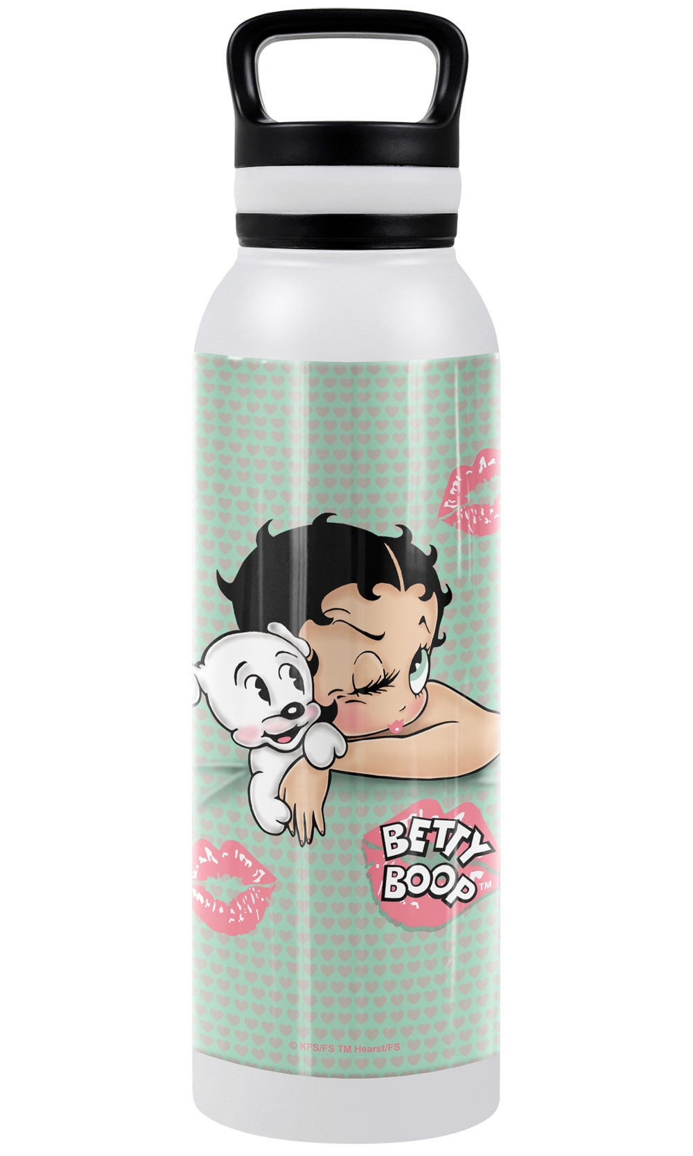 Betty Boop Official Goodnight Kiss 24 oz Insulated Canteen Water Bottle ...