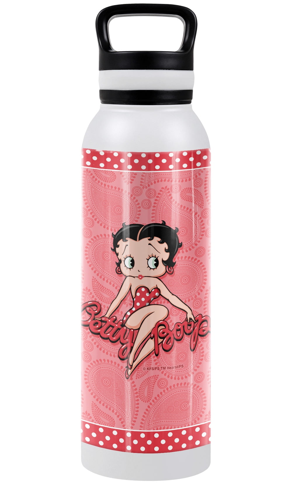 Betty Boop Official Paisley Dots 24 oz Insulated Canteen Water Bottle ...