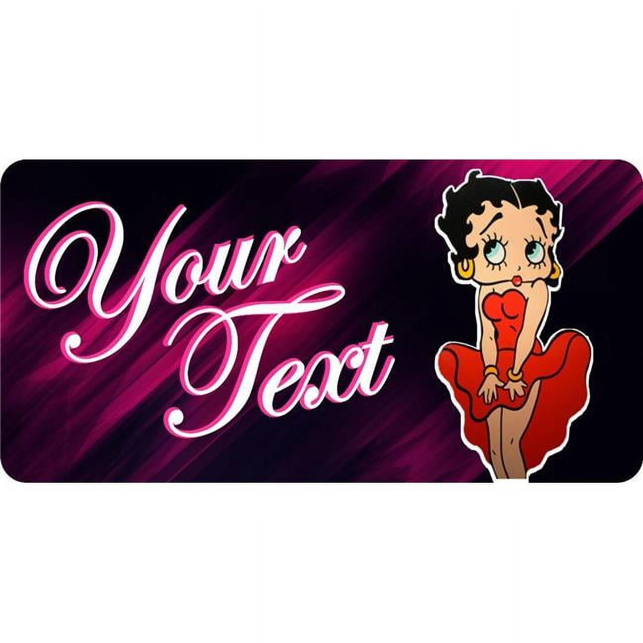 Betty Boop Offset Photo License Plate - Walmart.com