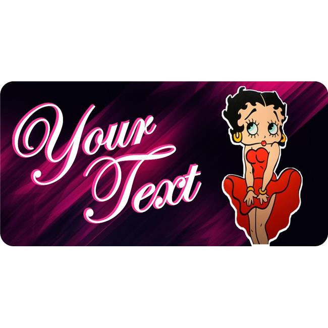 Betty Boop Offset Photo License Plate - Walmart.com