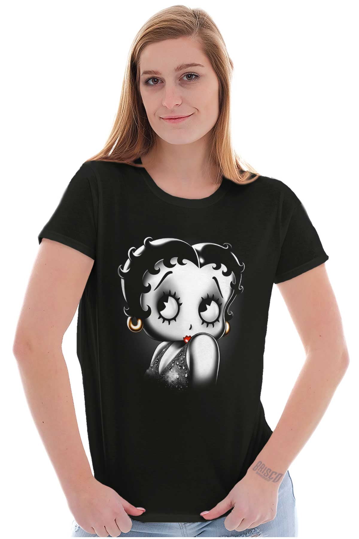 Betty Boop Old School Flapper Cartoon Women's Plus Size Shirt Brisco ...