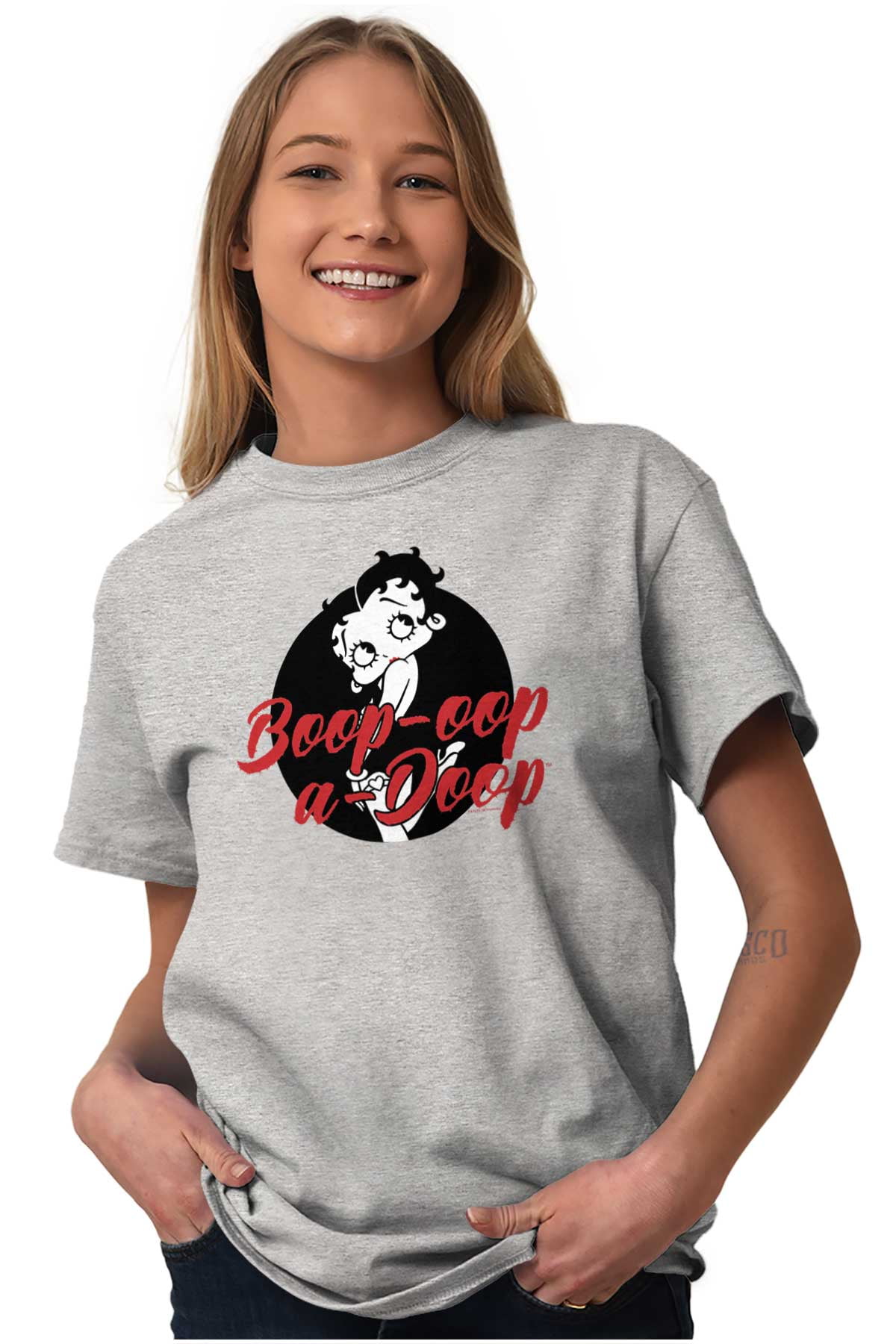 Betty Boop Oop a Doop Cute Cartoon Women Plus Size Graphic Tee Tees ...