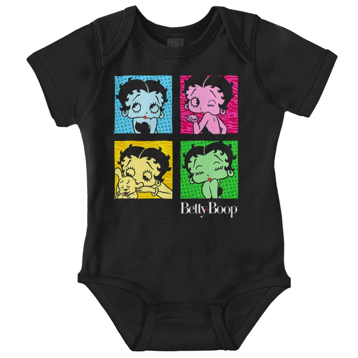 Betty Boop Pop Art Squares Kisses Bodysuit Jumper Girls Infant Baby ...