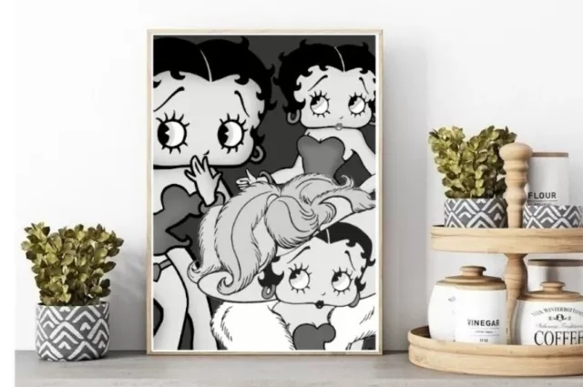 Betty Boop Print/Poster, Classic Character Printable Wall Art NO FRAMED ...