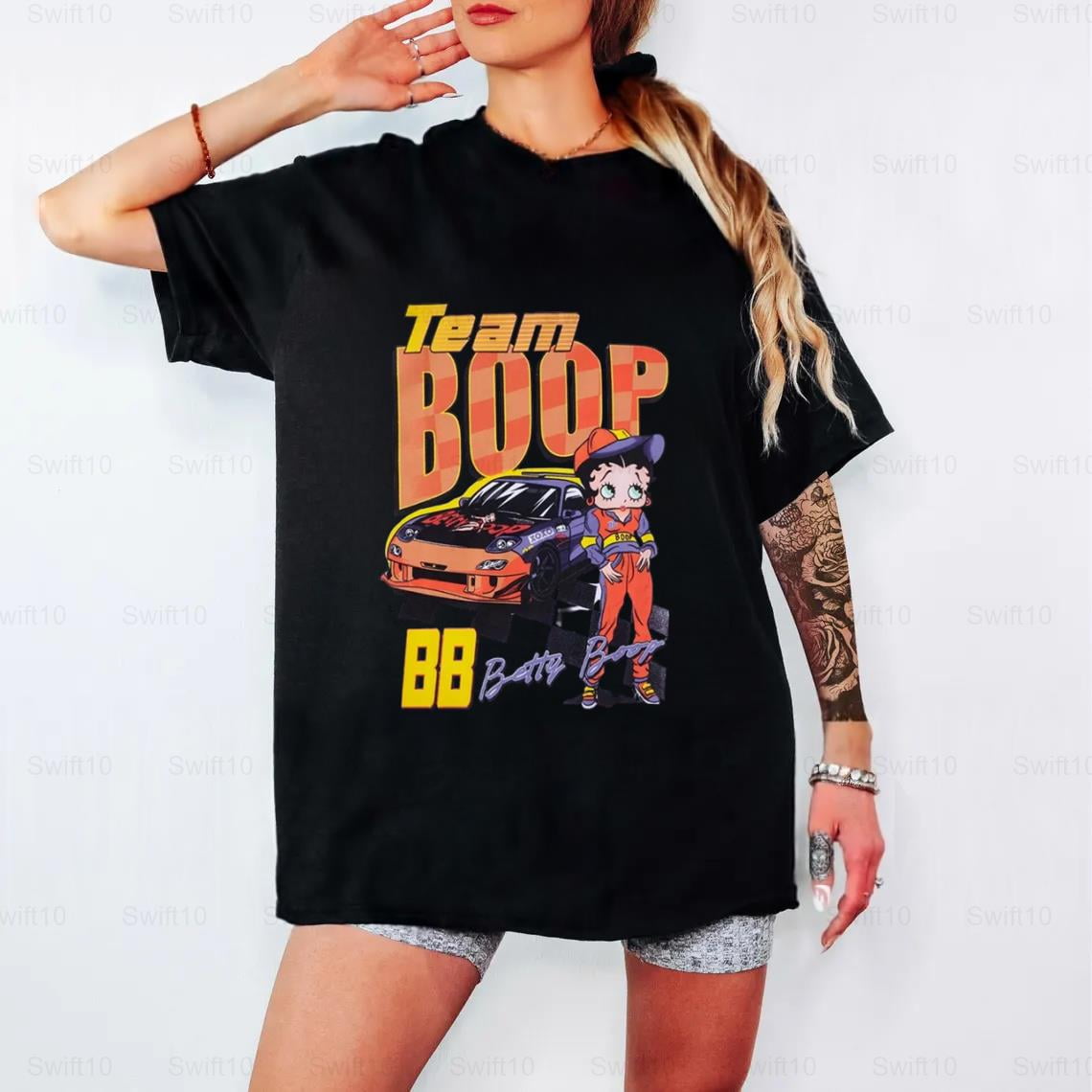 Betty Boop Racing Pin-Up Cartoon Girl T-shirt, Sweatshirt, Hoodie, for ...