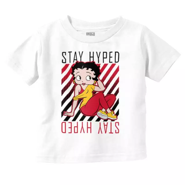 Betty Boop Retro Workout Cartoon Stay Hyped Toddler T Shirt TODDLER ...