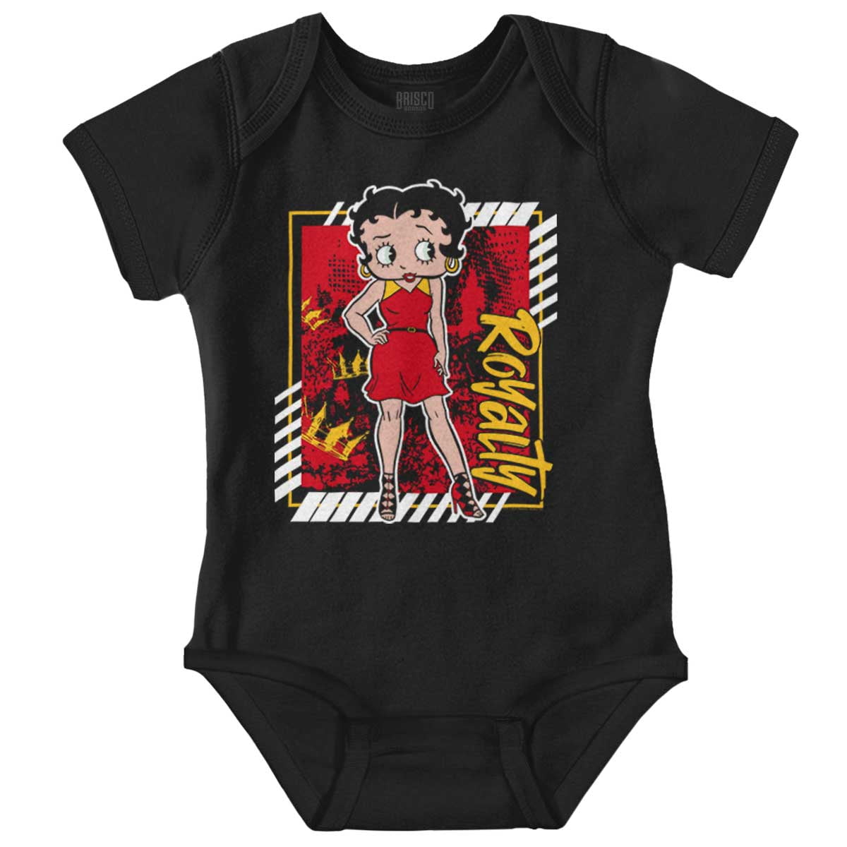 Betty Boop Royalty Graffiti Crown Bodysuit Jumper Girls Infant Baby ...