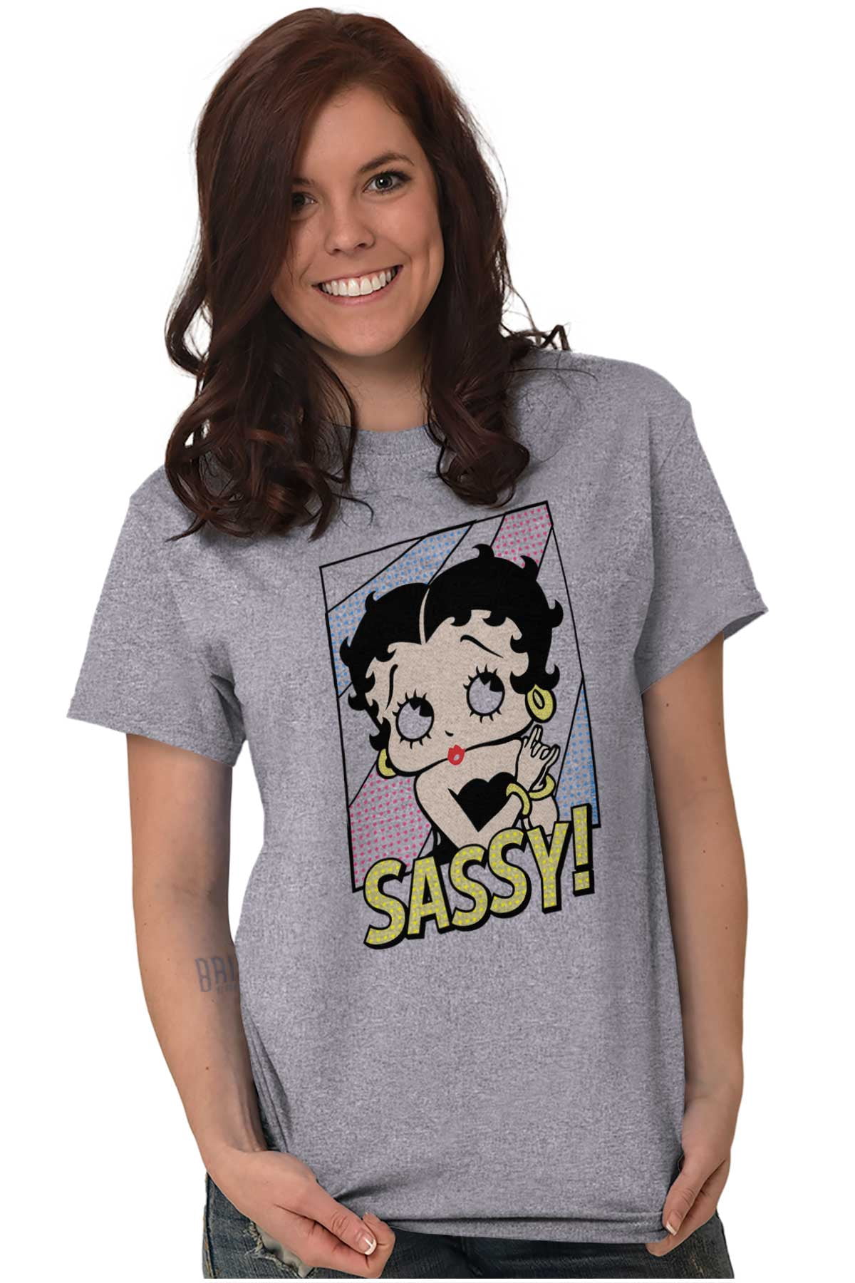 Betty Boop Sassy Cute Retro Toon Women's Graphic T Shirt Tees Brisco ...