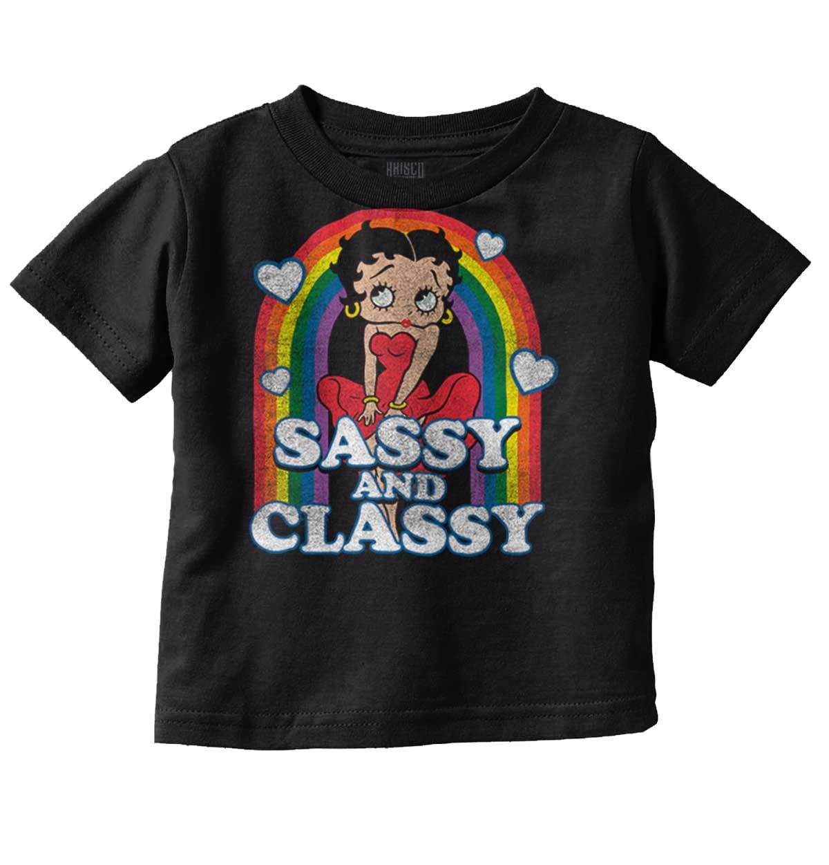 Betty Boop Sassy and Classy Rainbow Youth T Shirt Tee Girls Infant ...
