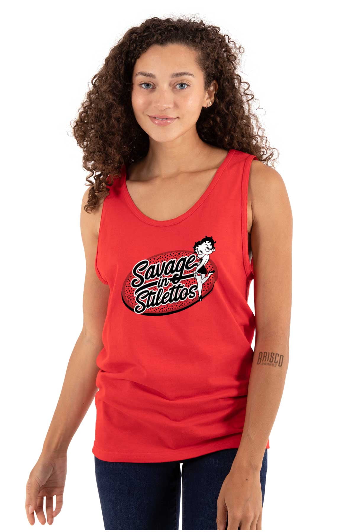 Betty Boop Savage in Stilettos Cute Tank Top Tee Shirt Women Brisco ...