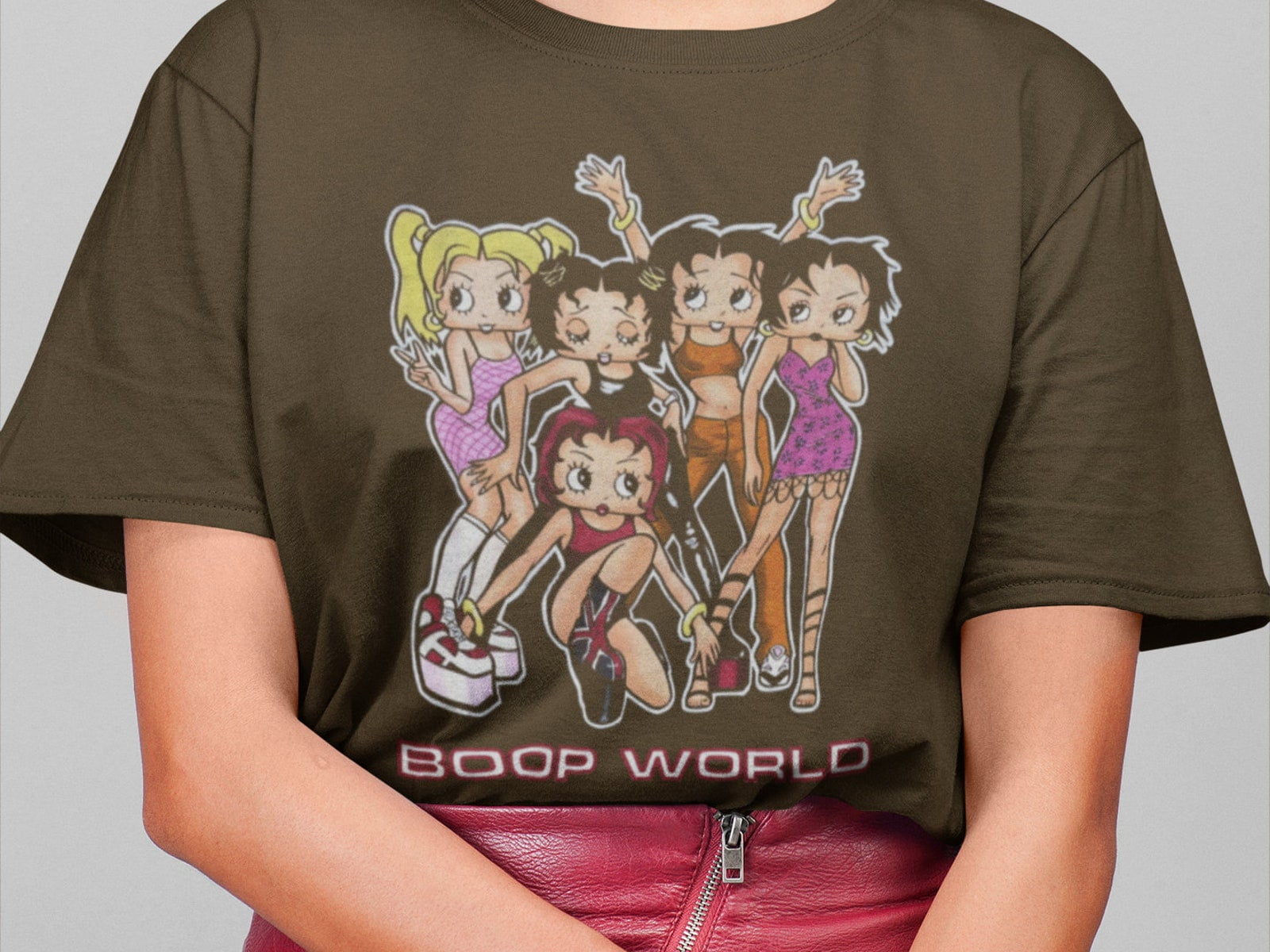 Betty Boop Spice Girls Boop World Spice World Parody T Shirt, 1998 ...