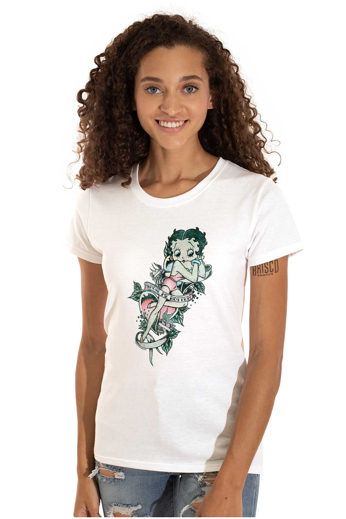 Betty Boop Spoil Me Rotten Tattoo Women's T Shirt Ladies Tee Brisco ...