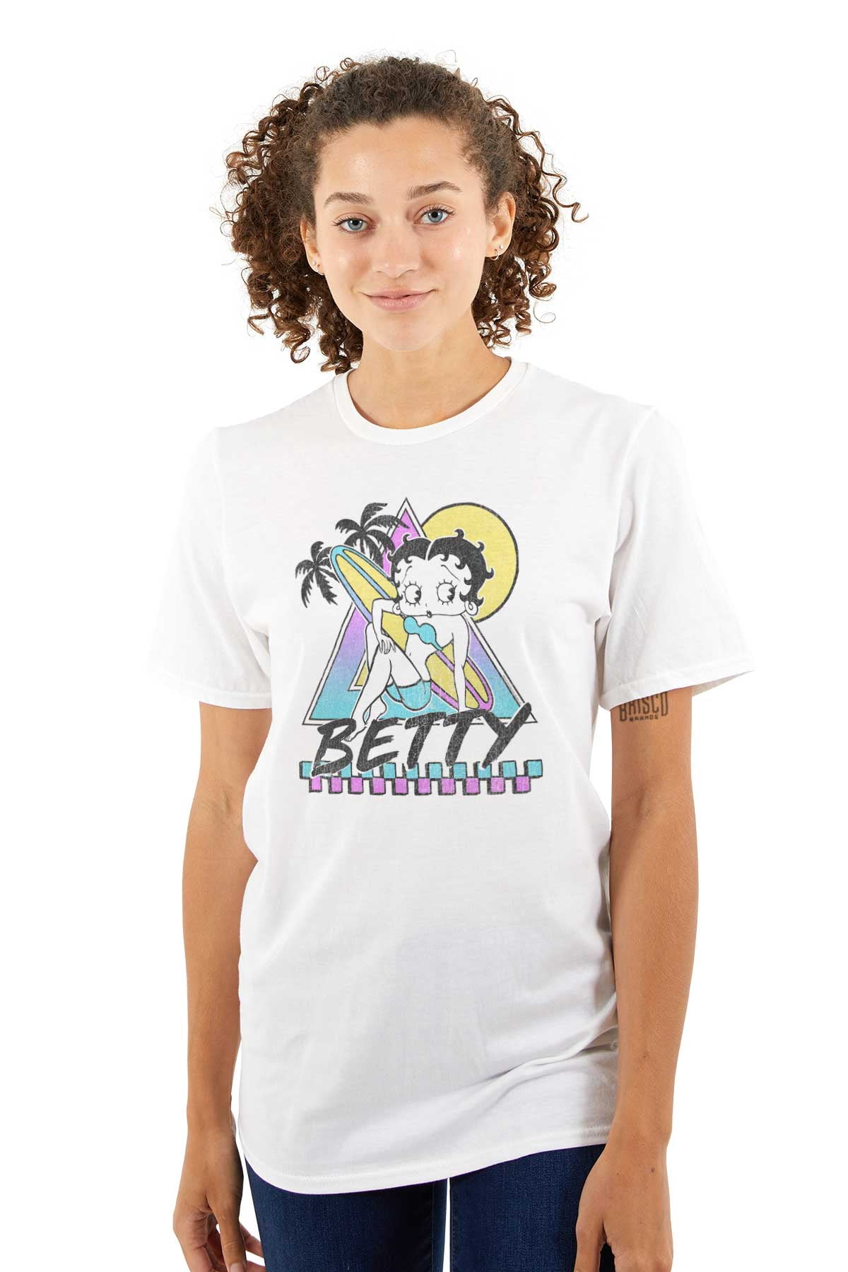 Betty Boop Surfing Beach Vacation Women Plus Size Graphic Tee Tees ...