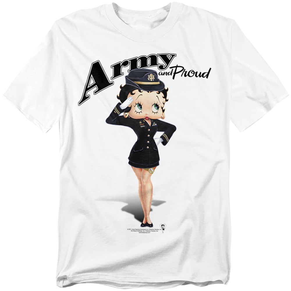 Betty Boop T-Shirt Army Boop Unisex Graphic Tee For Men & Women ...
