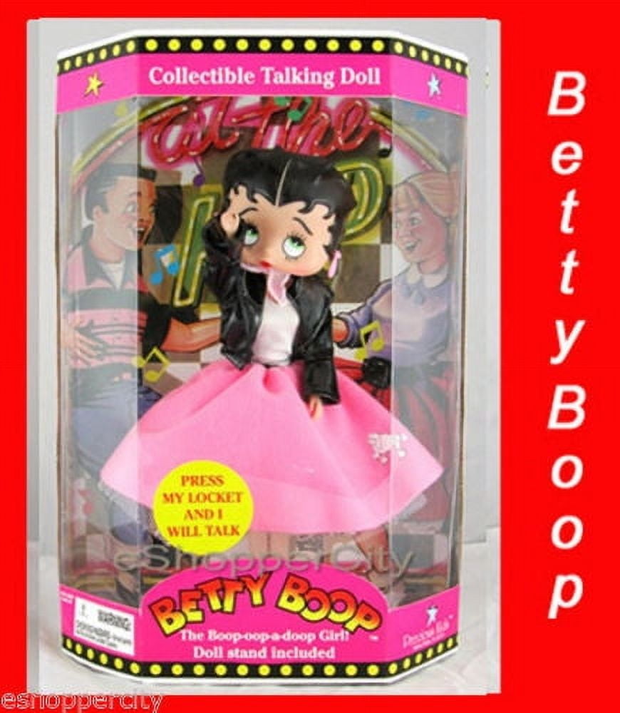 Betty Boop Talking Doll w/ Poodle Dress Outfit Doll 12" Leather Jacket ...