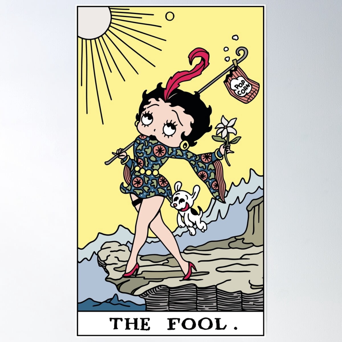 Betty Boop Tarots The Fool Poster Wall Art Modern Wall Decor For Living ...