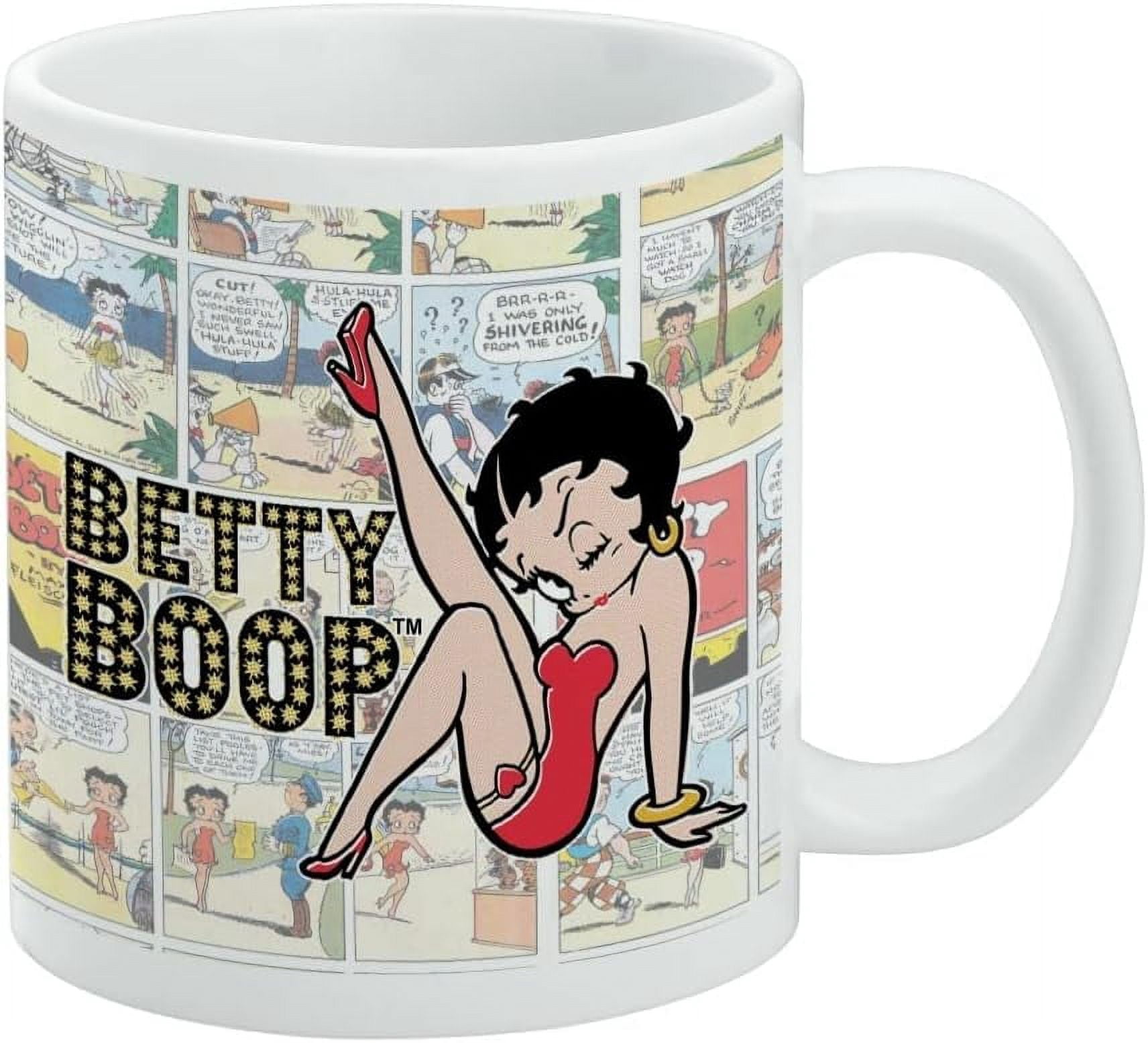 Betty Boop Vintage Strip Ceramic Coffee Mug, Novelty Gift Mugs for ...