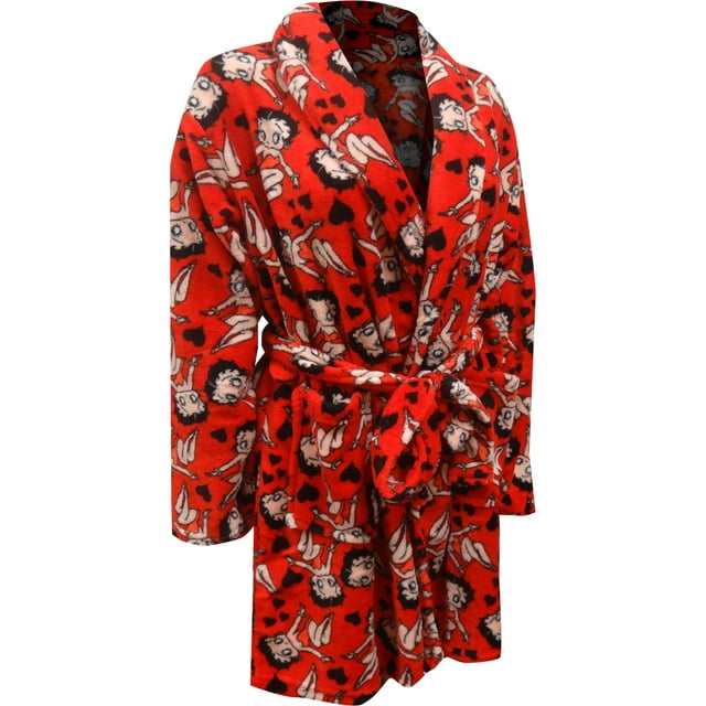 Betty Boop Womens Betty Boop Super Soft Plush Robe (Large) - Walmart.com