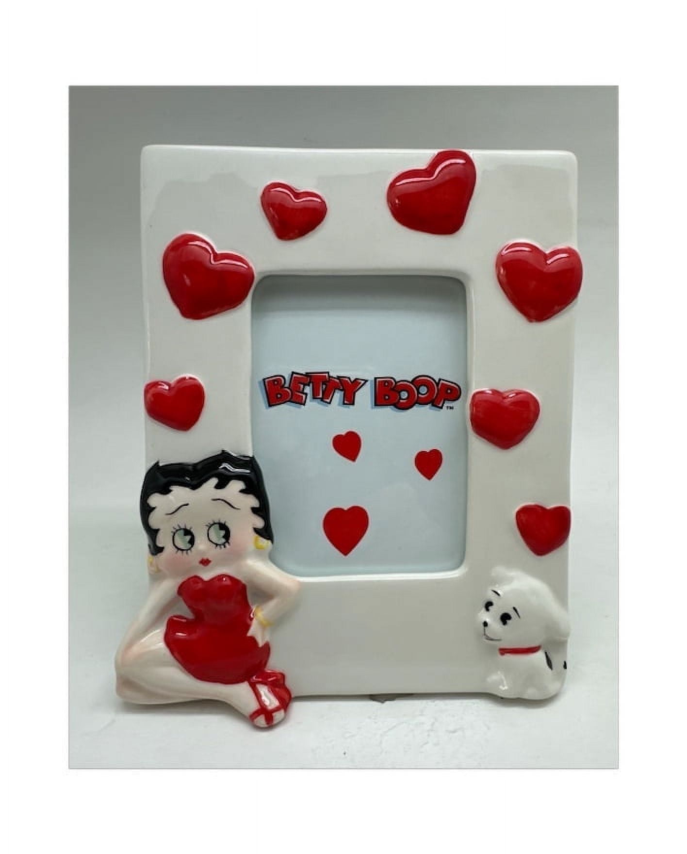 Betty Boop and Pudgy with loving hearts 3x5 photo frame - Walmart.com