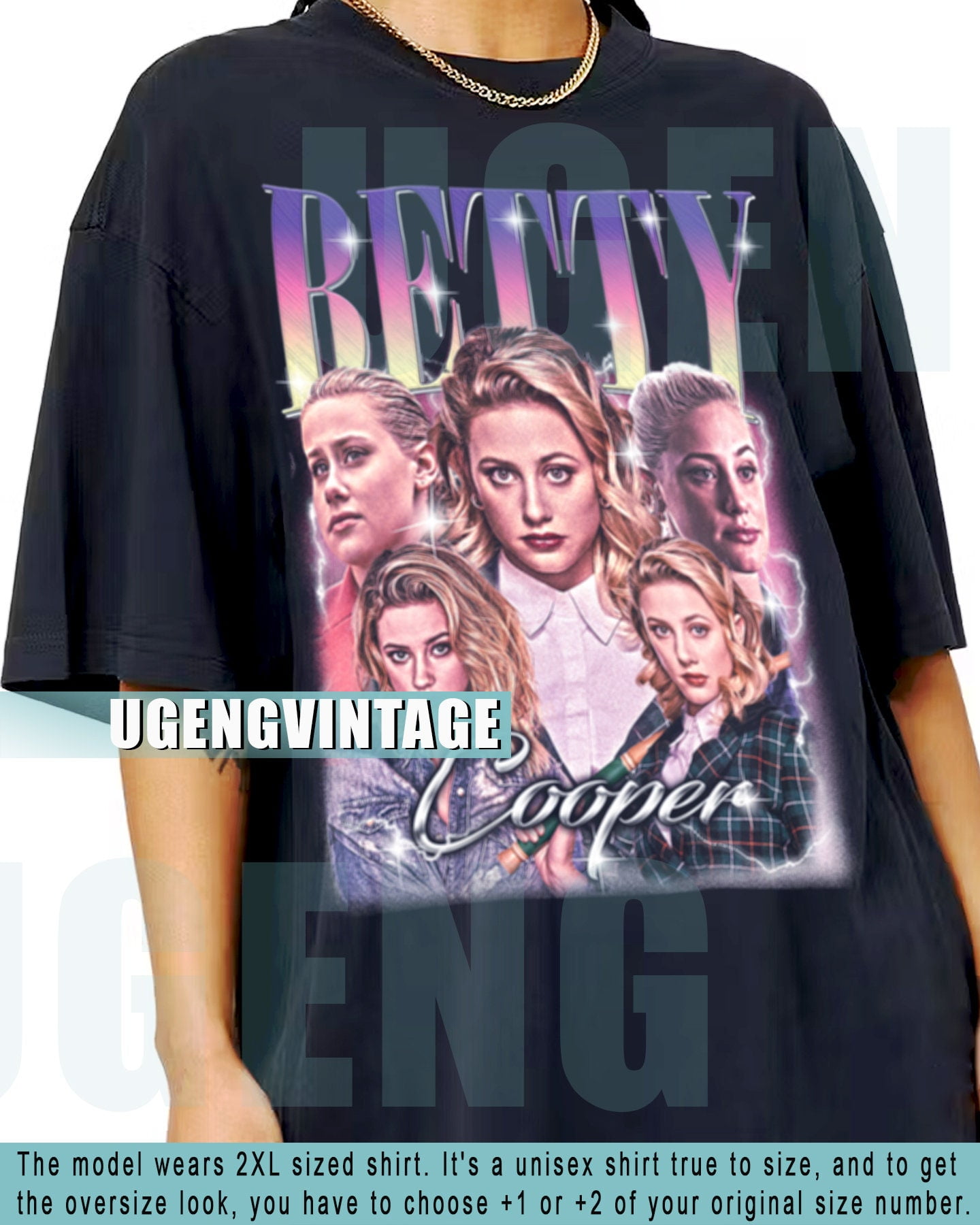 Betty Cooper Shirt Unisex Tees Vintage Betty Cooper T-Shirt Homage ...