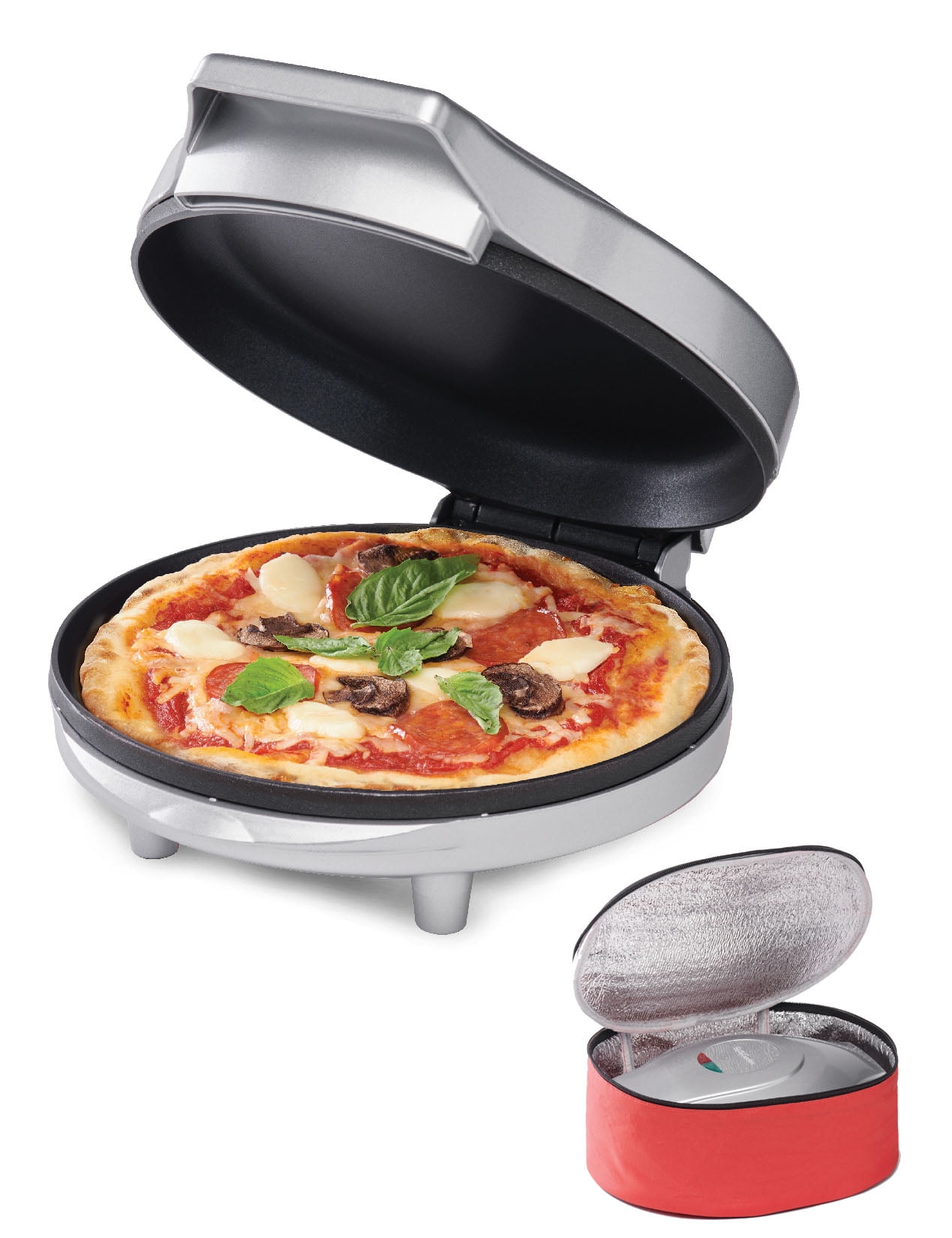 Betty Crocker 8" Travel Pizza Maker Plus, Indoor Electric Grill With ...