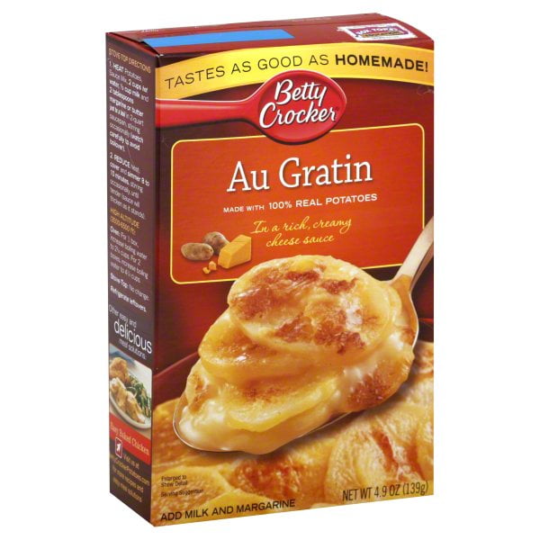 Betty Crocker Au Gratin Potato Mix with Butter and Milk - Walmart.com