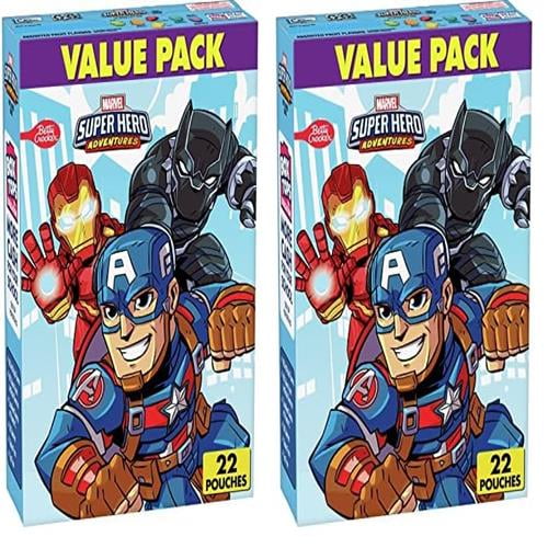 Betty Crocker Avengers Fruit Flavored Snacks, Treat Pouches, Value Pack ...