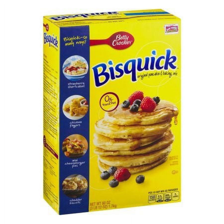 Betty Crocker Bisquick Pancake and Baking Mix, 60 Oz (Pack of 24 ...