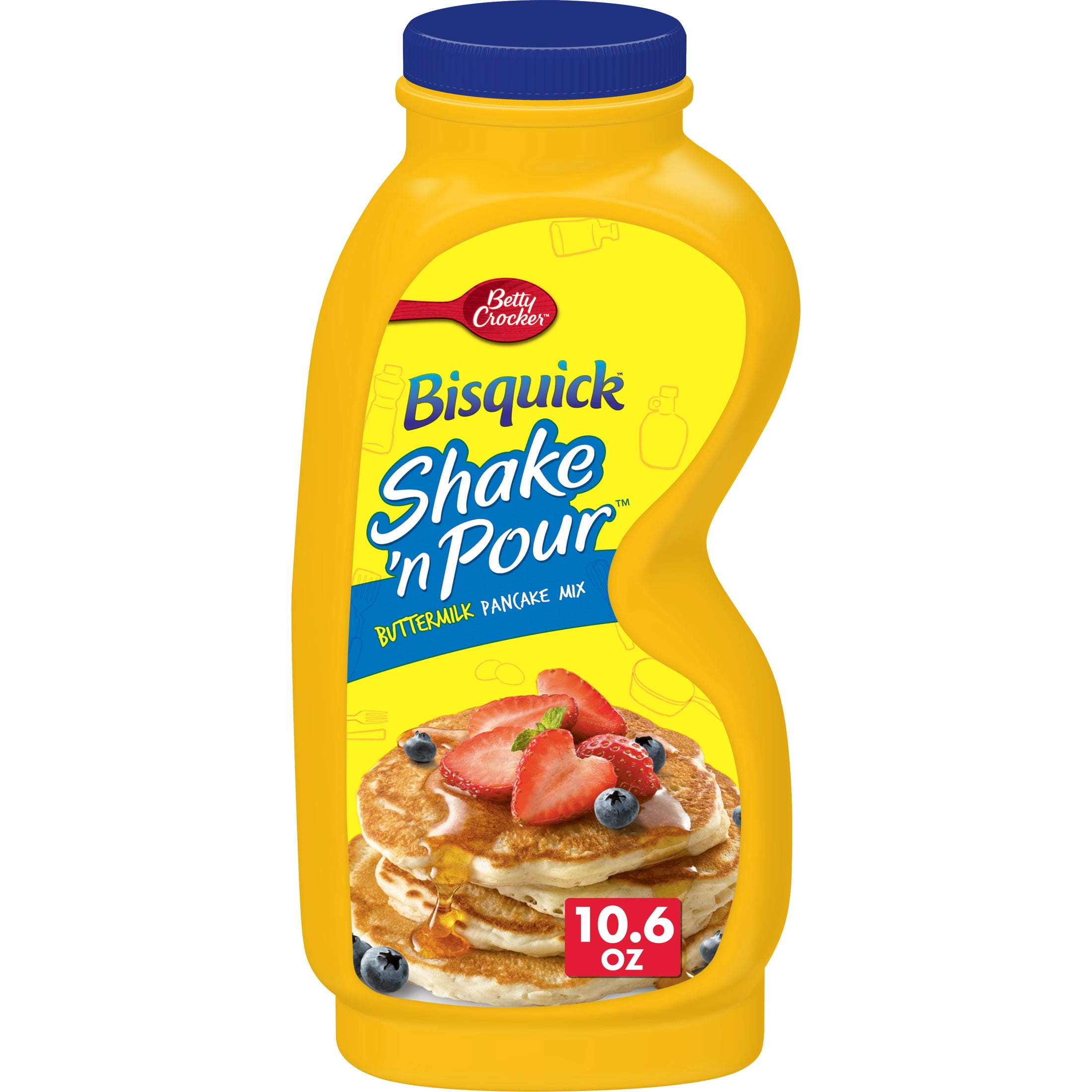 Bisquick, Pancake Mix, 10.6 oz, Buttermilk Shake 'n Pour - Walmart.com