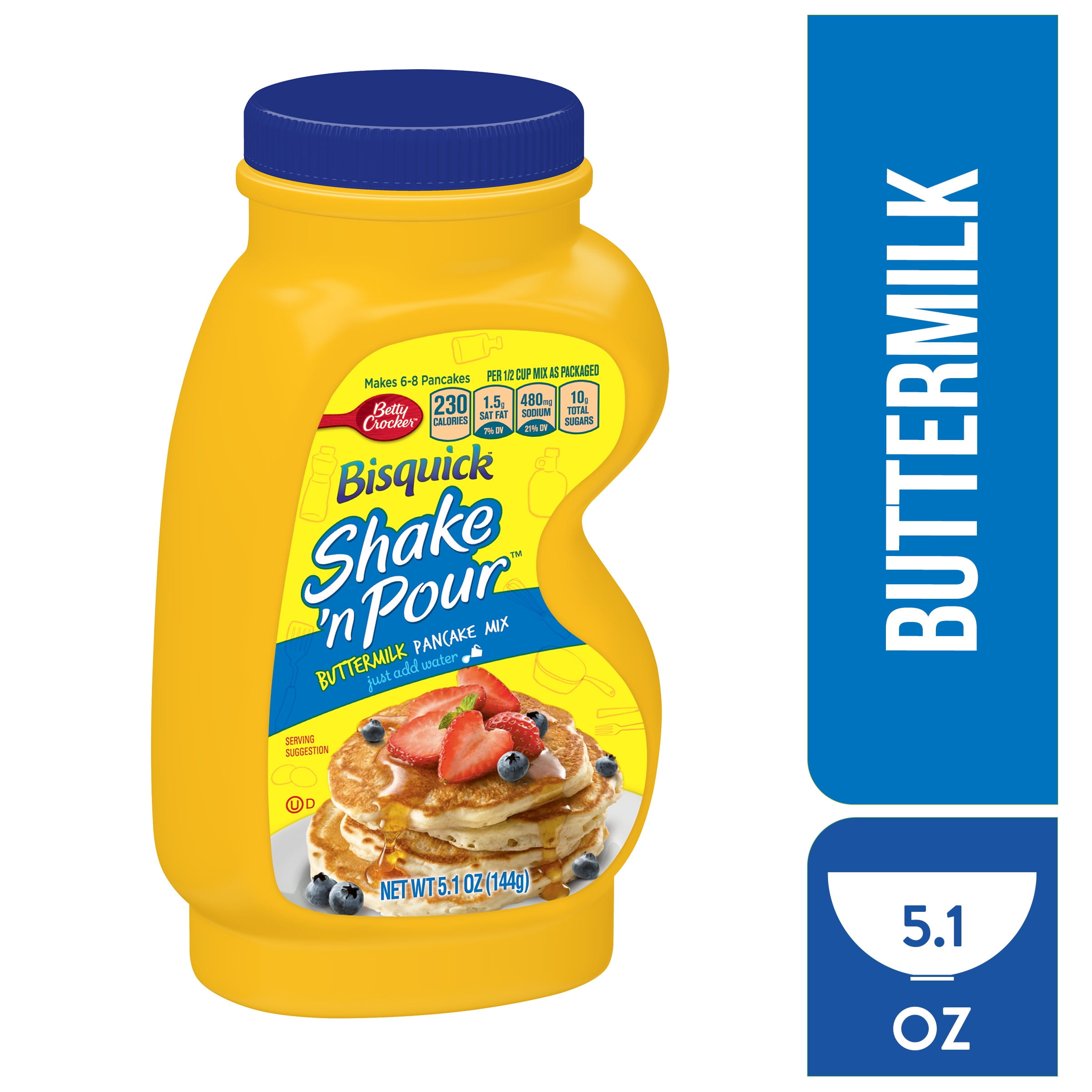Betty Crocker Easy Ready Bisquick Shake 'n Pour Buttermilk Pancake Mix ...