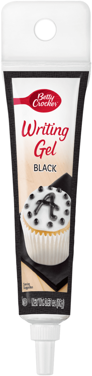 Betty Crocker Black Writing Gel, 0.67 Ounces, Dessert Decorating ...
