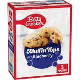 Betty Crocker Blueberry Muffin Tops Mix, 3 Pack, 35.7 oz, Streusel ...