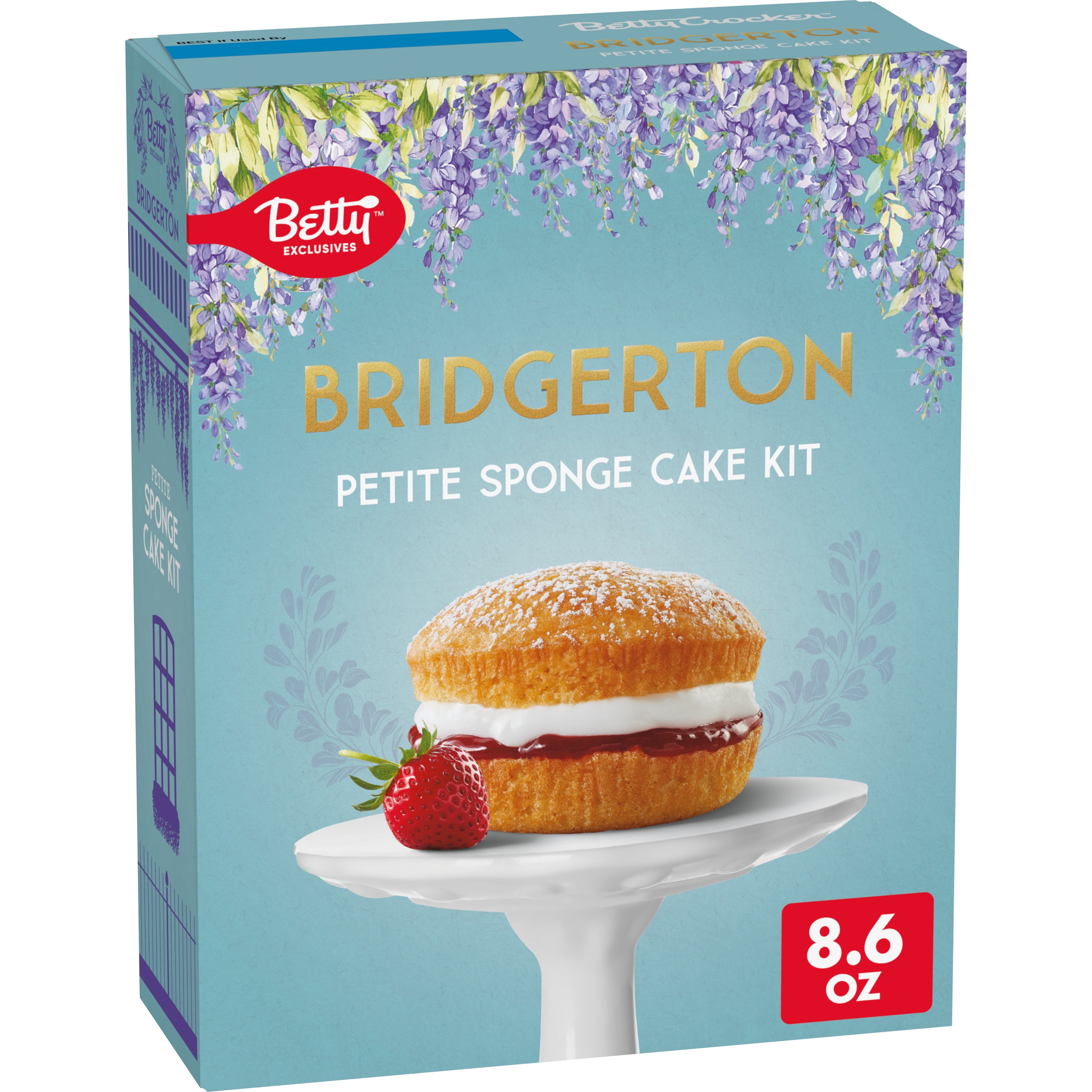 Betty Crocker Bridgerton Petite Sponge Cake Baking Kit, 8.6 oz ...