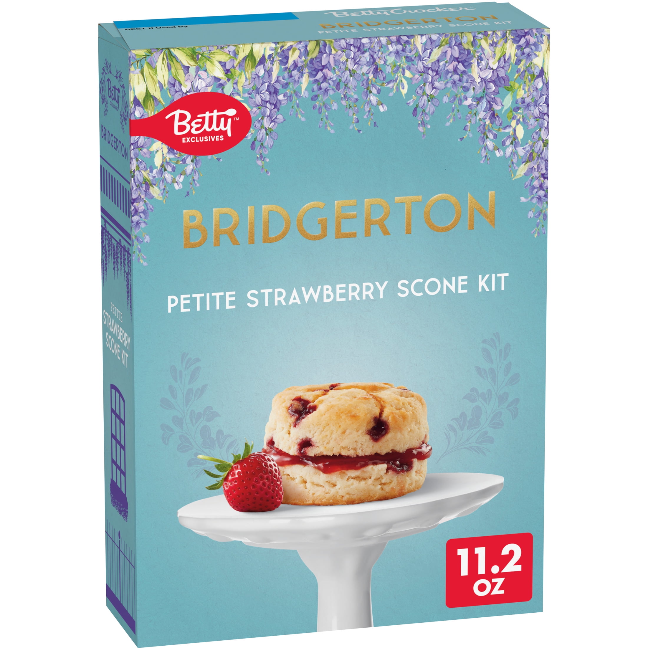 Betty Crocker Bridgerton Petite Strawberry Scone Baking Kit, 11.2 oz ...
