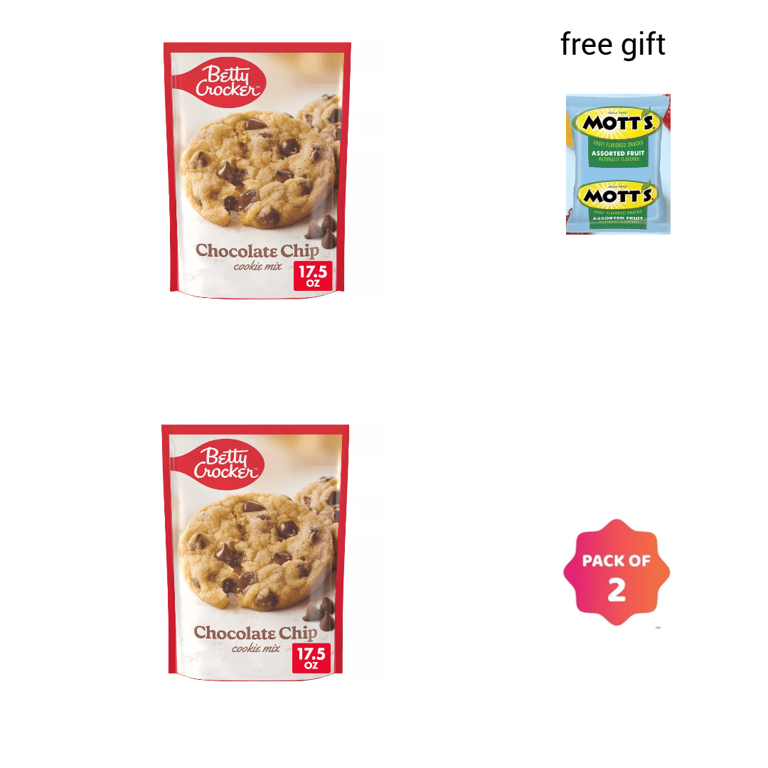 Betty Crocker Chocolate Chip Cookie Mix - 17.5oz PACK OF 2 - Walmart.com